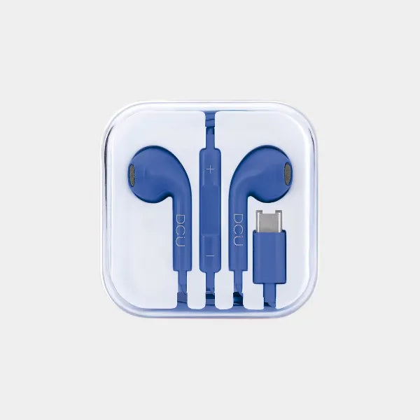 DCU Tecnologic USB-C Wired Earphone Qatar - Blue – iConnect Qatar
