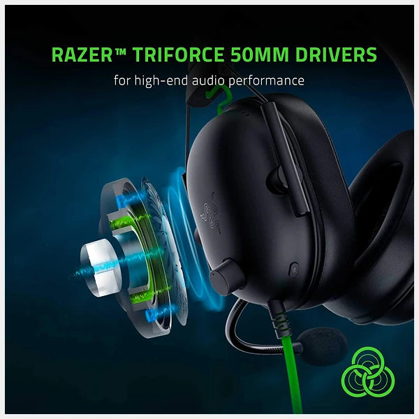 سماعة الألعاب السلكية Razer BlackShark V2 X قطر - أسود – iConnect Qatar